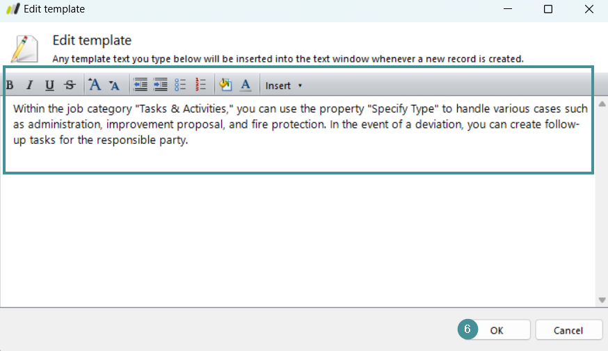 How do I create Templates or standard texts in MaintMaster?